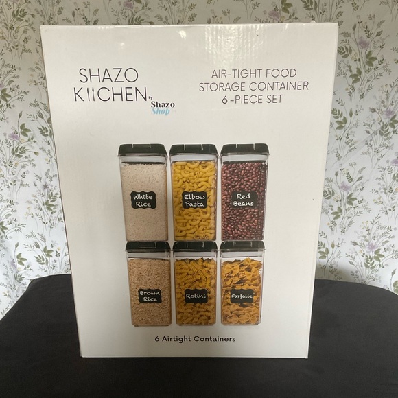 Shazo Kitchen | Kitchen | Airtight Food Storage Container Set 6 Piece ...